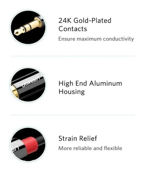 CABLE HQ MINI PLUG 3.5ST 5M PURESONIC - TodoVision